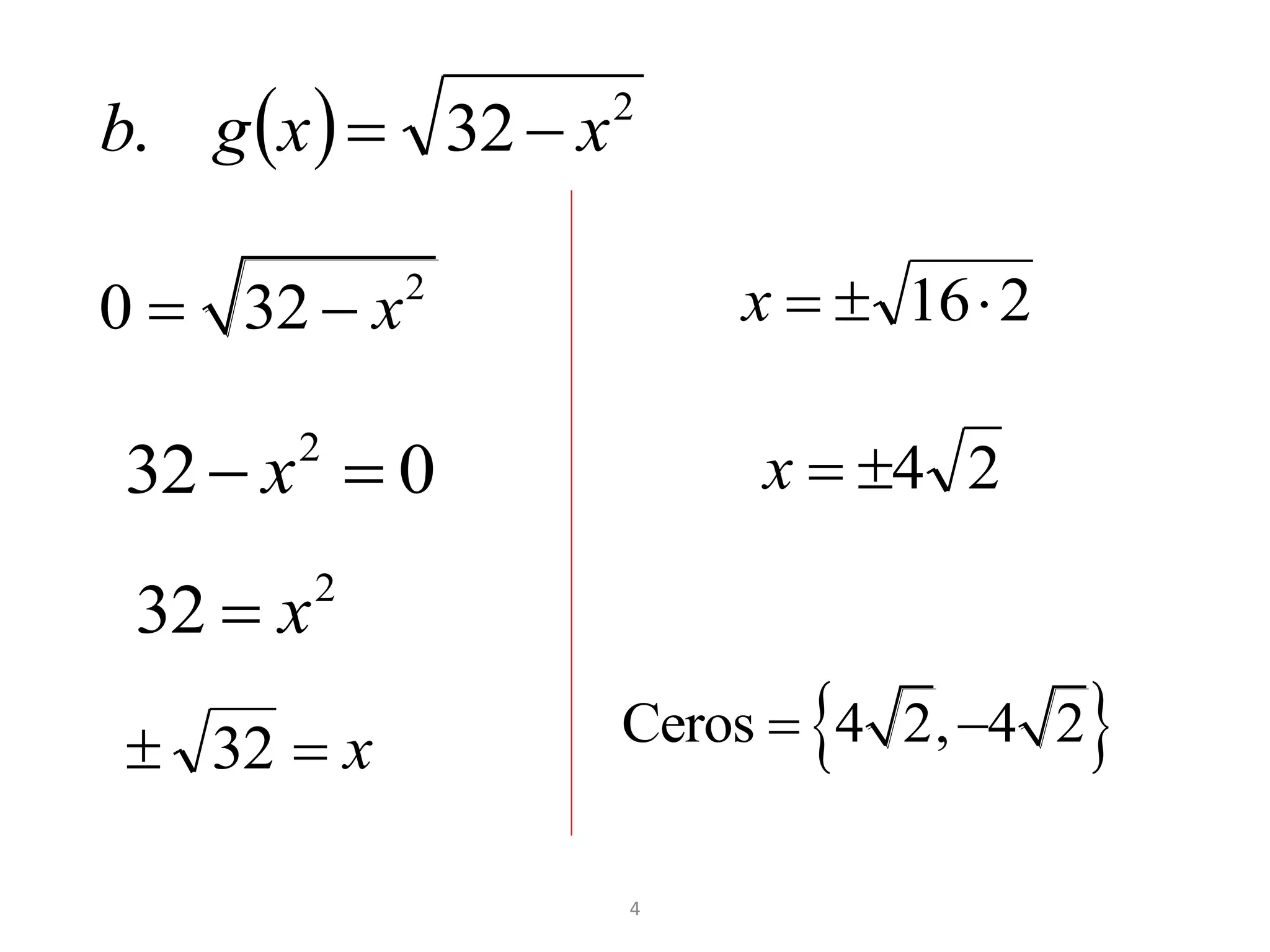 Ejemplos grado, grafica y ceros | PPT
