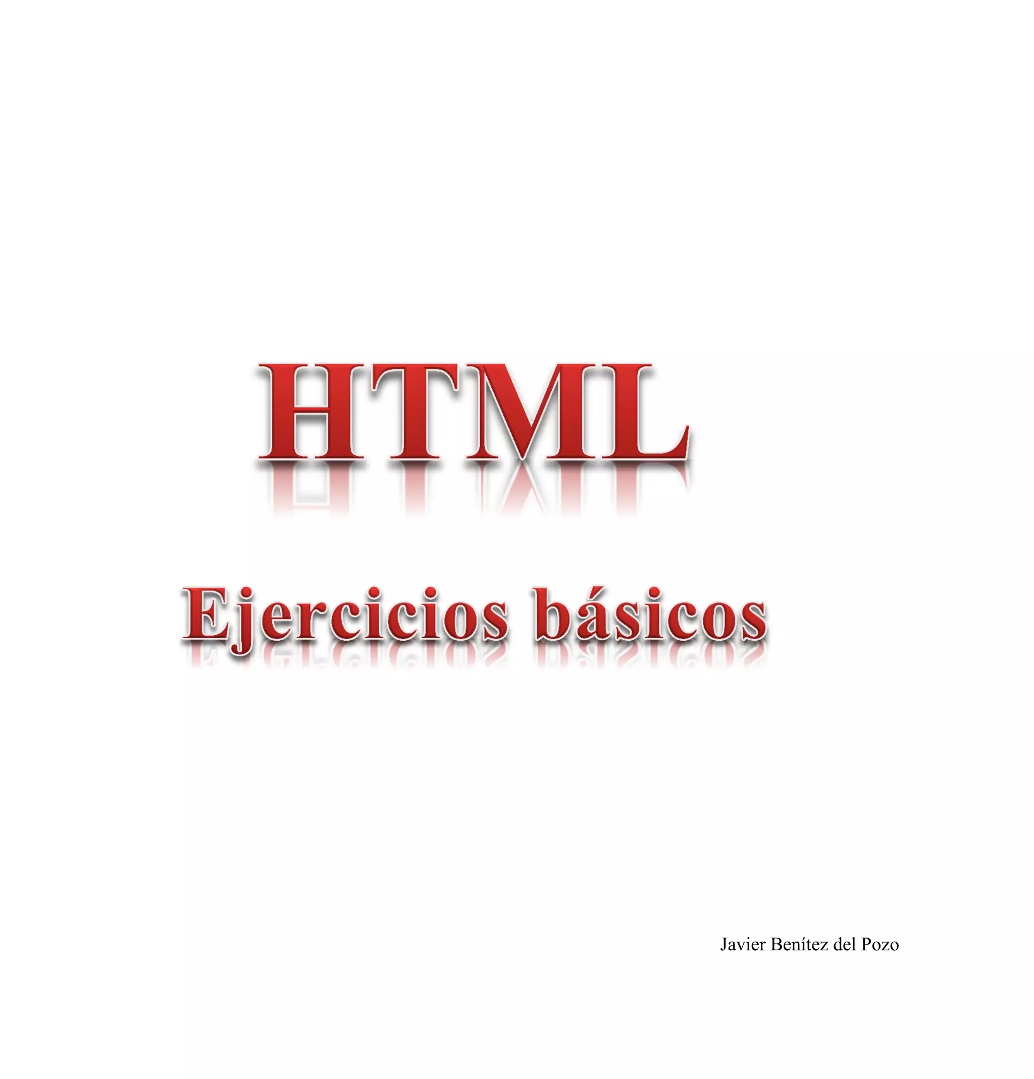 Ejercicios básicos HTML | PDF