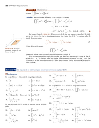 Ejercicios integrales dobles | PDF