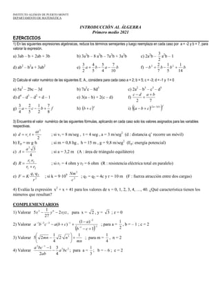 Resueltos Ejercicios De Algebra Algebra – Página 2 – Matemath