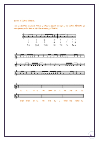 Ejercicios Lenguaje Musical | PDF