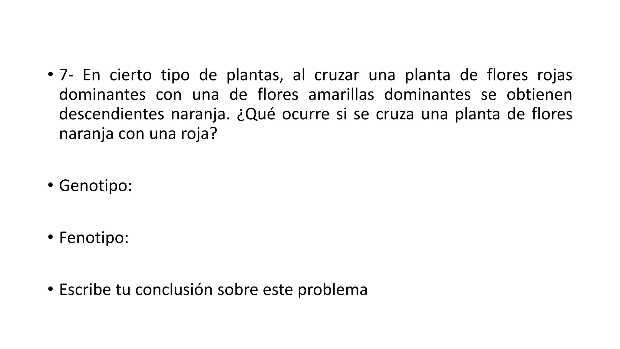 ejercicios leyes de mendel biologia humana | PPT ejercicios leyes de mendel biologia humana | PPT