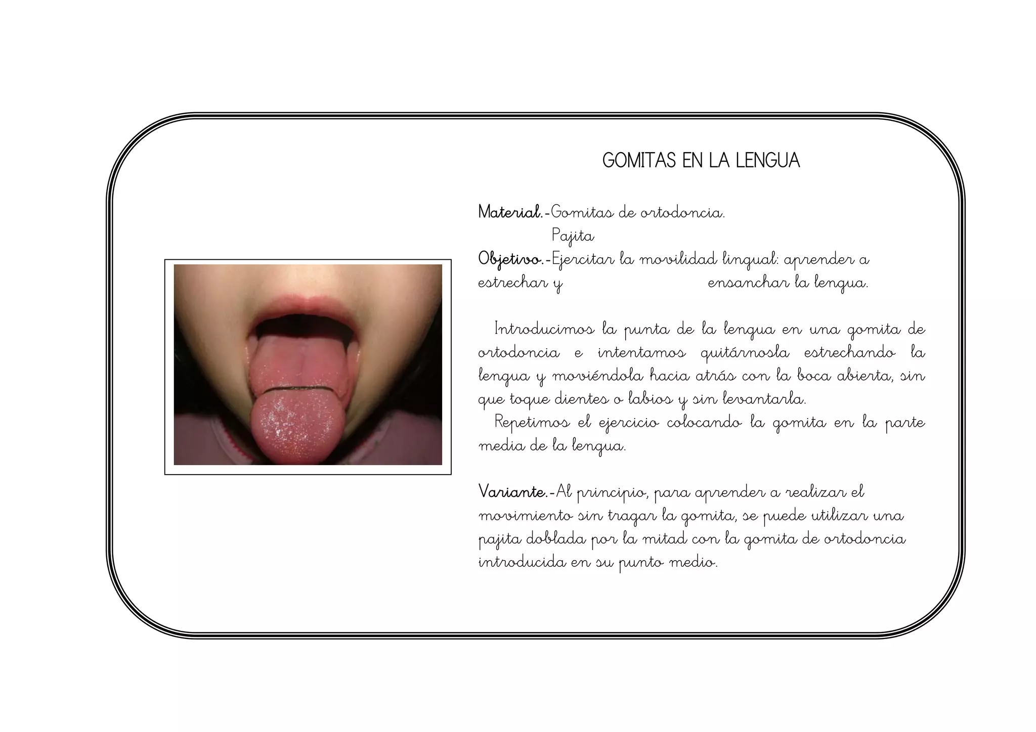 Ejercicios linguales | PPT