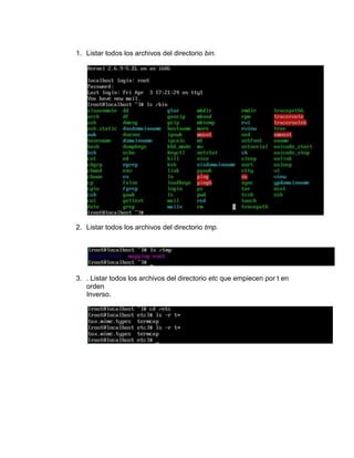 Ejercicios Linux | PDF