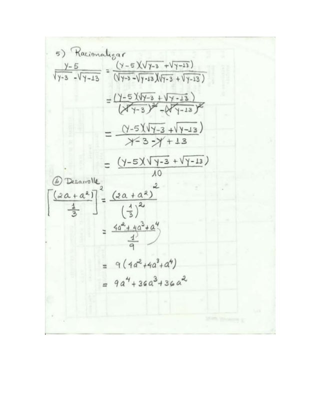 Resolver Ejercicios De Matematicas