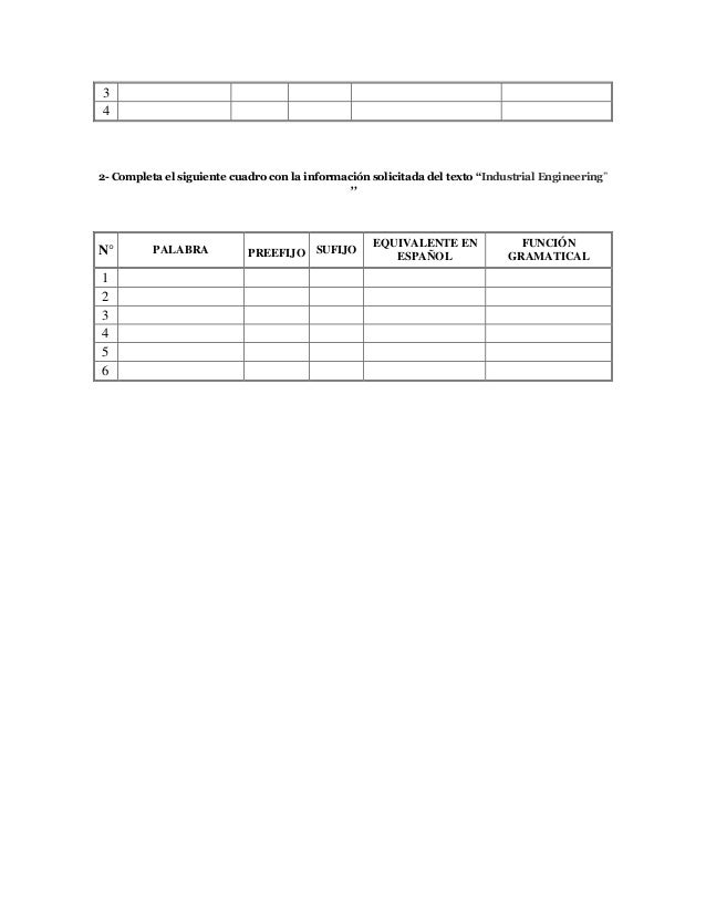 Actividades de morfologia