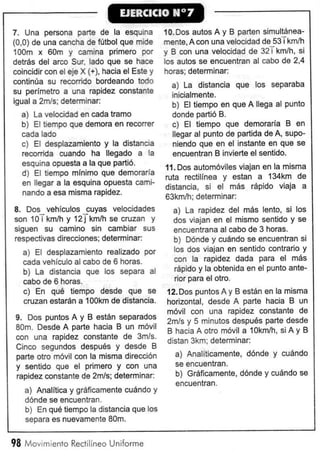 Ejercicios mru | PDF