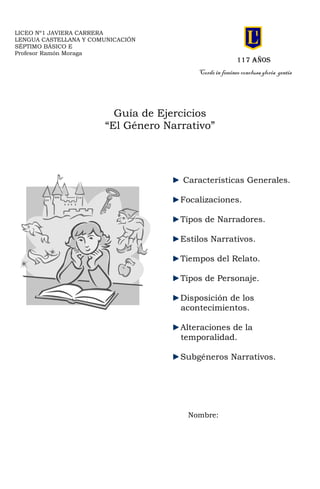 Ejercicios narrativa | PDF