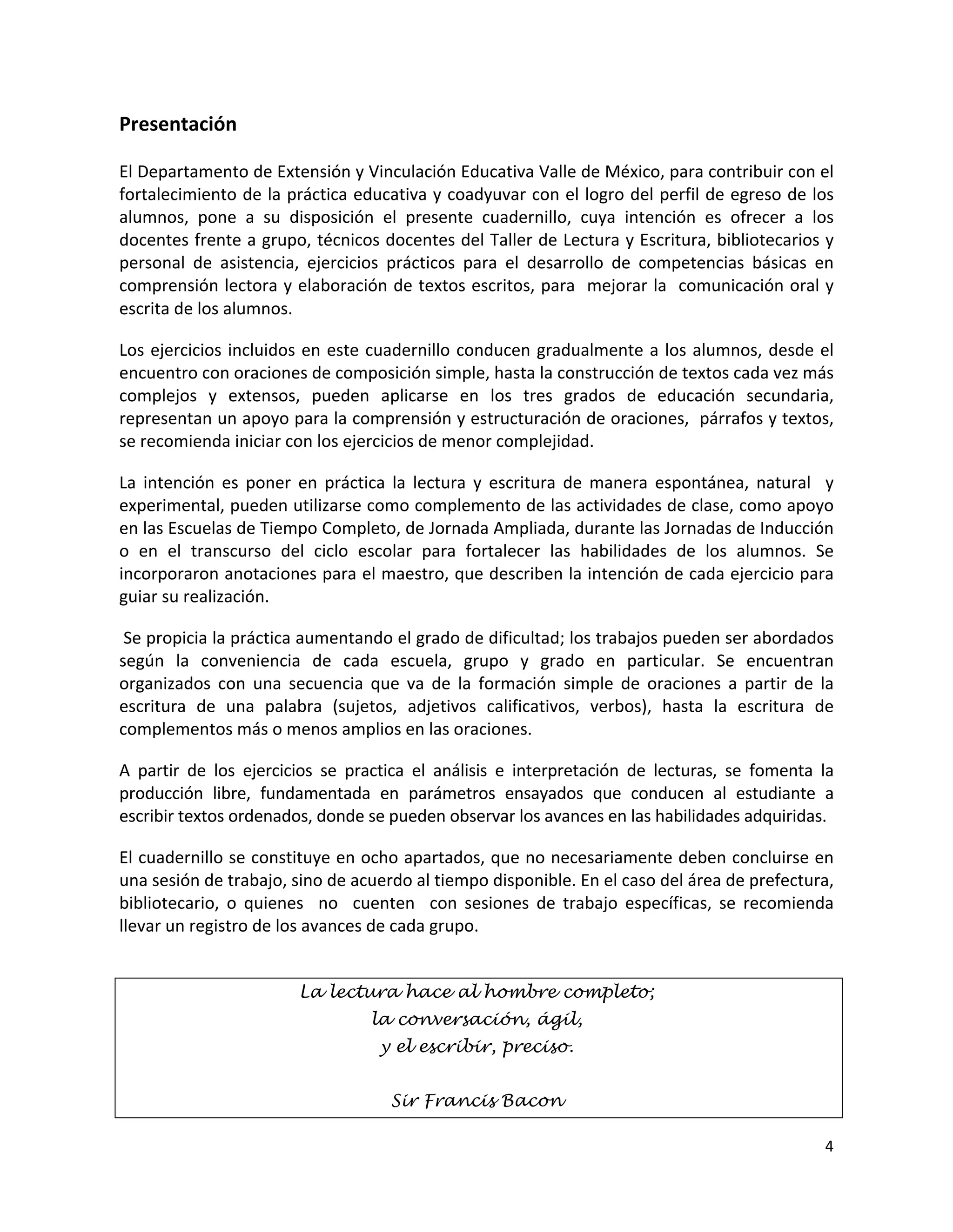 Ejercicios para desarrollo competencias lectura textos | PDF