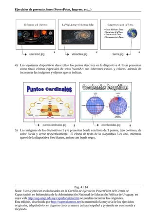 Ejercicios powerpoint | PDF