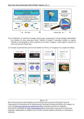 Ejercicios powerpoint | PDF