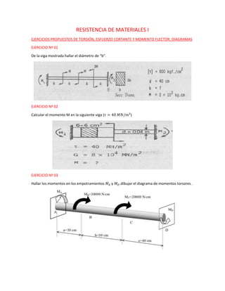 RESISTENCIA DE MATERIALES I | PDF