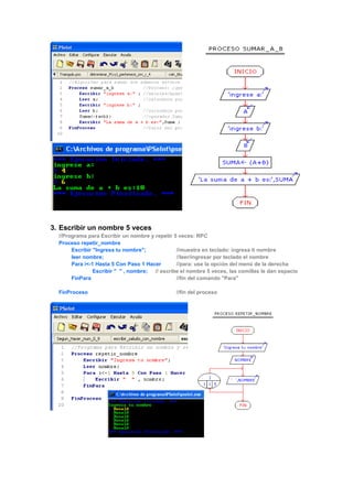 Ejercicios pseudocodigo pse_int_rpc