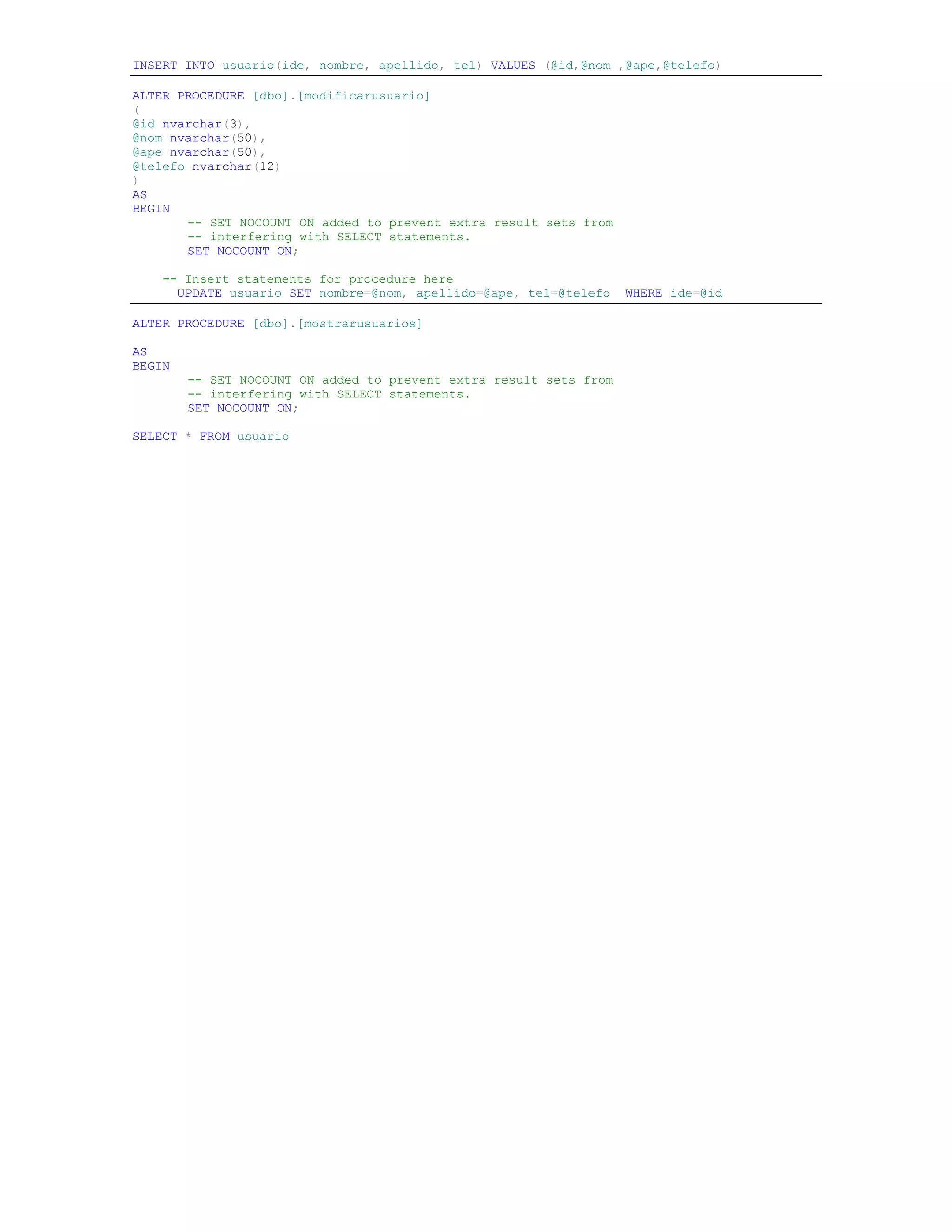 Ejercicio sql server vs visual .net