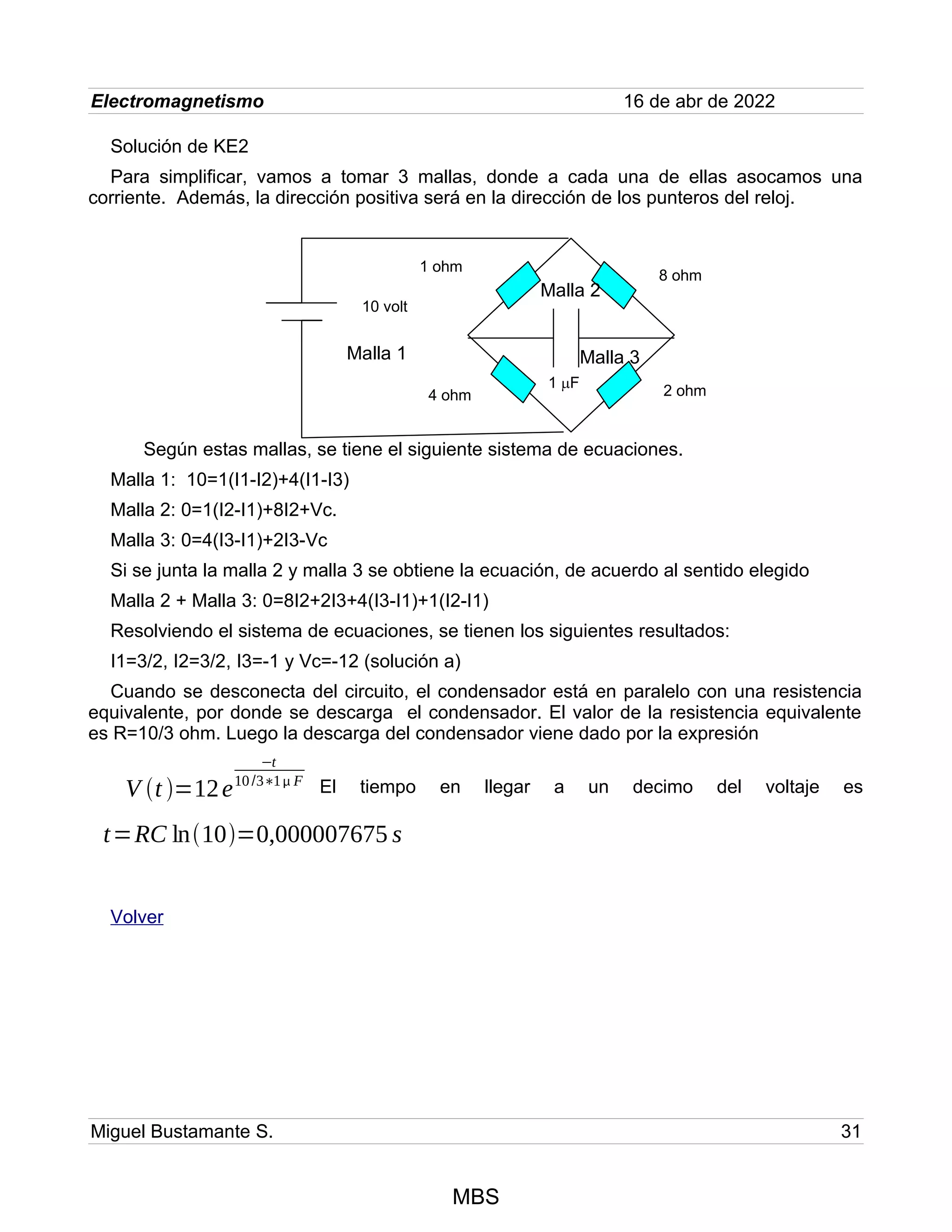 Ejercicios resueltos de Electromagnetismo | PDF