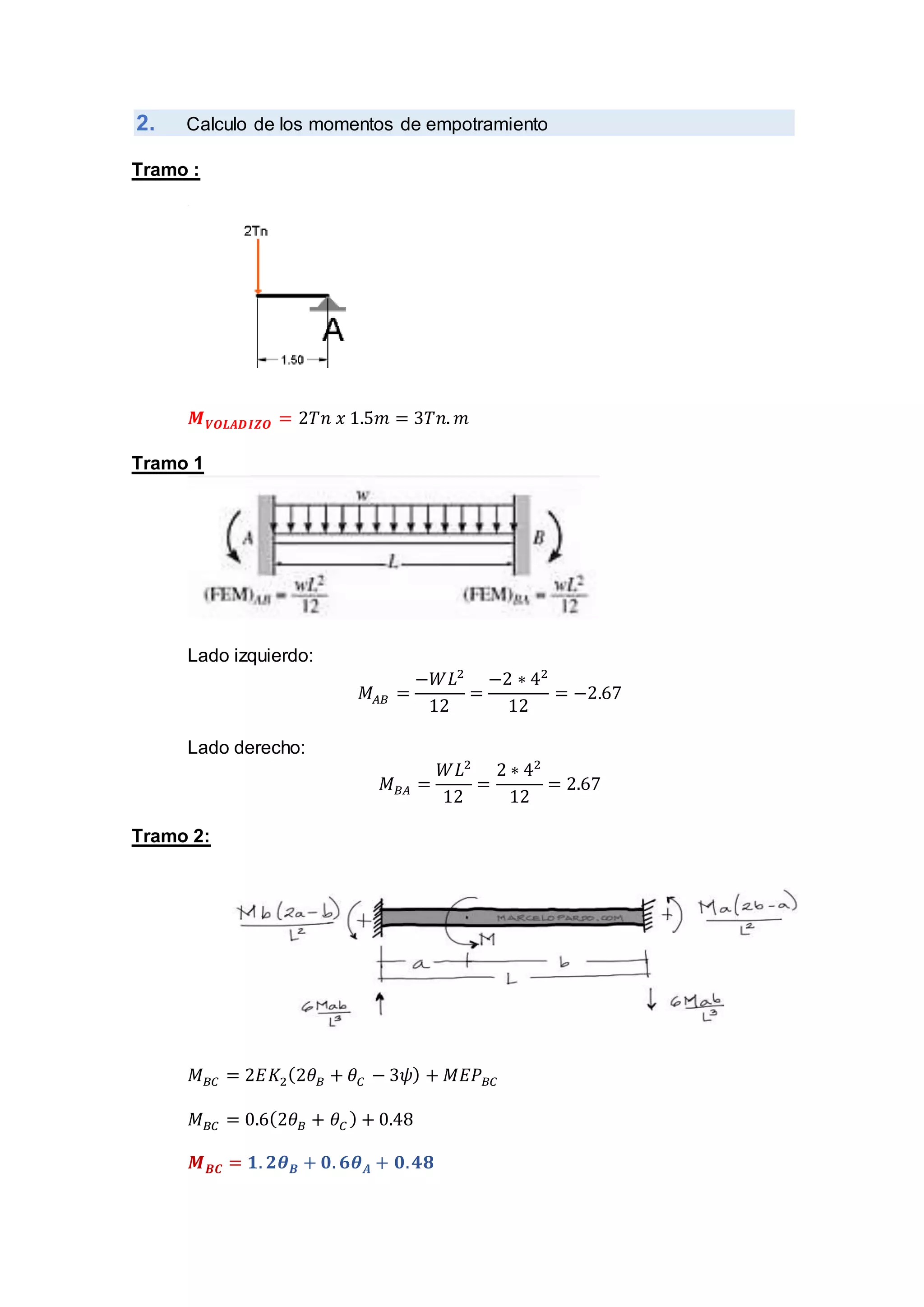 Ejercicios resueltos de análisis estructural | DOCX