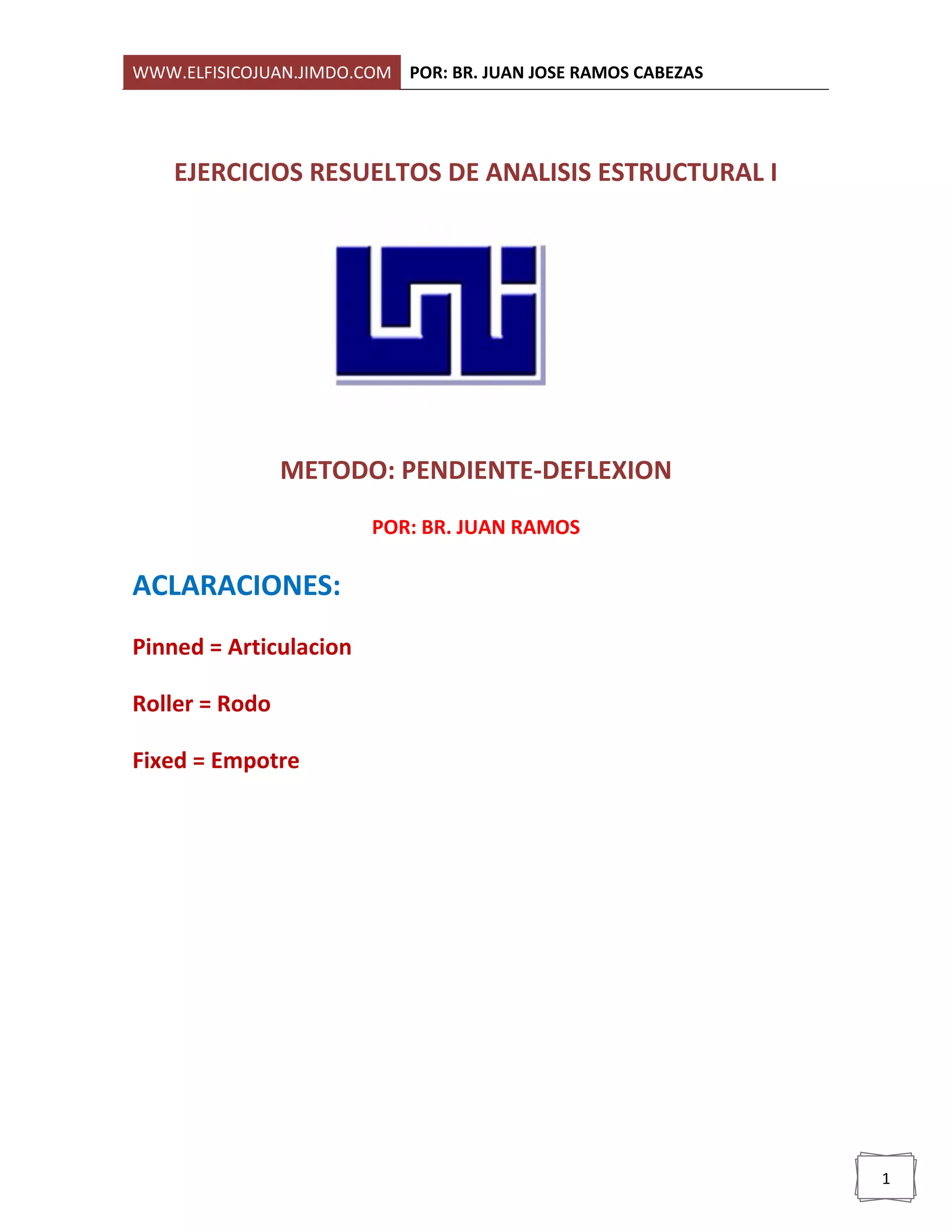Ejercicios+resueltos+de+analisis+estructural+i | PDF