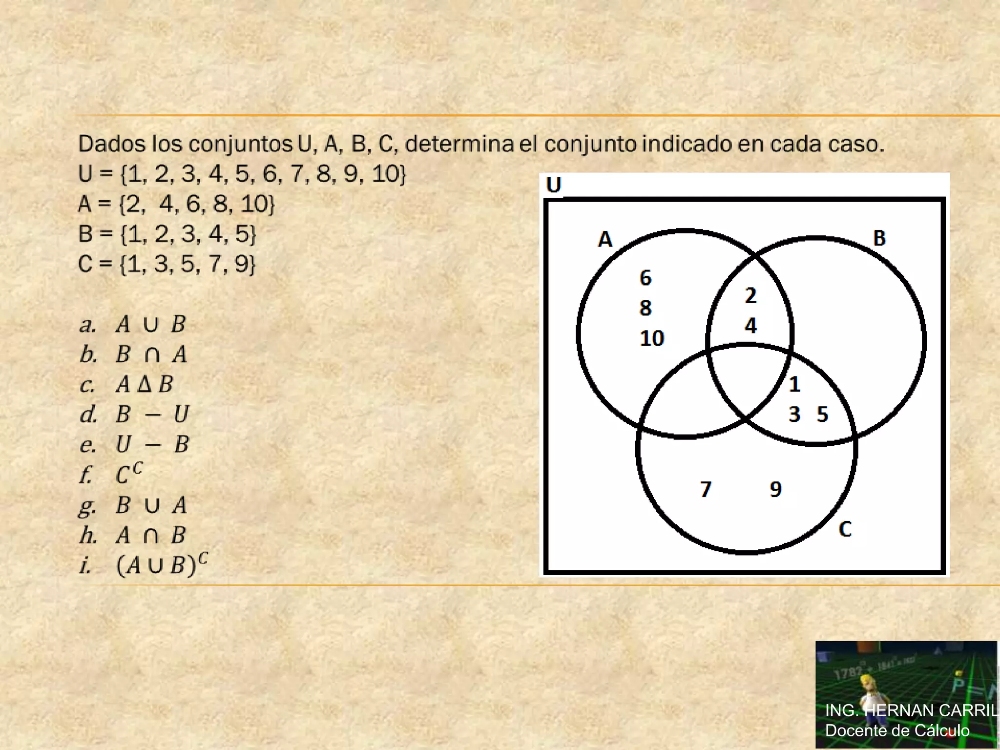 Ejercicios resueltos de conjuntos | PPTX