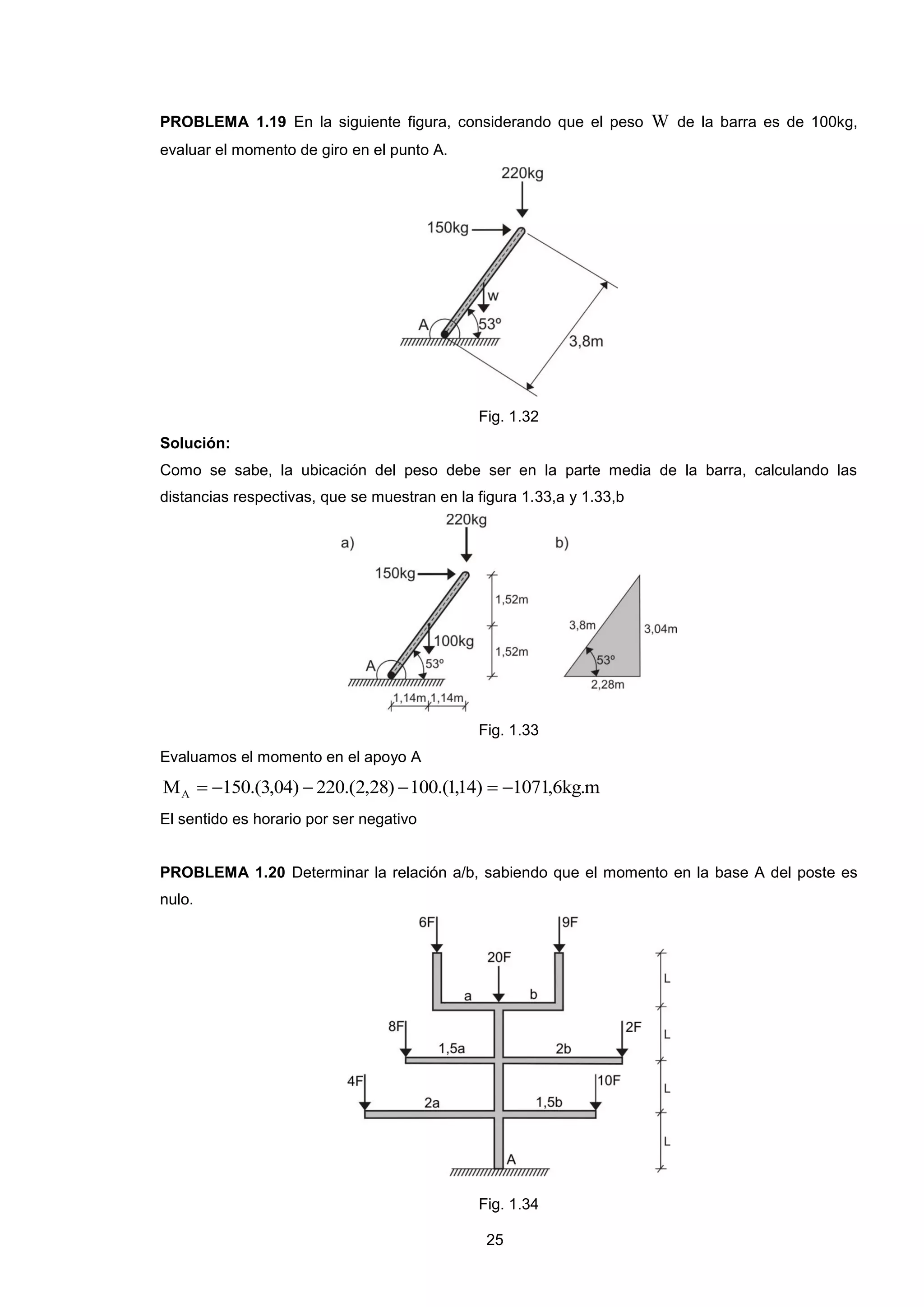 ejercicios resueltos de estatica | PDF
