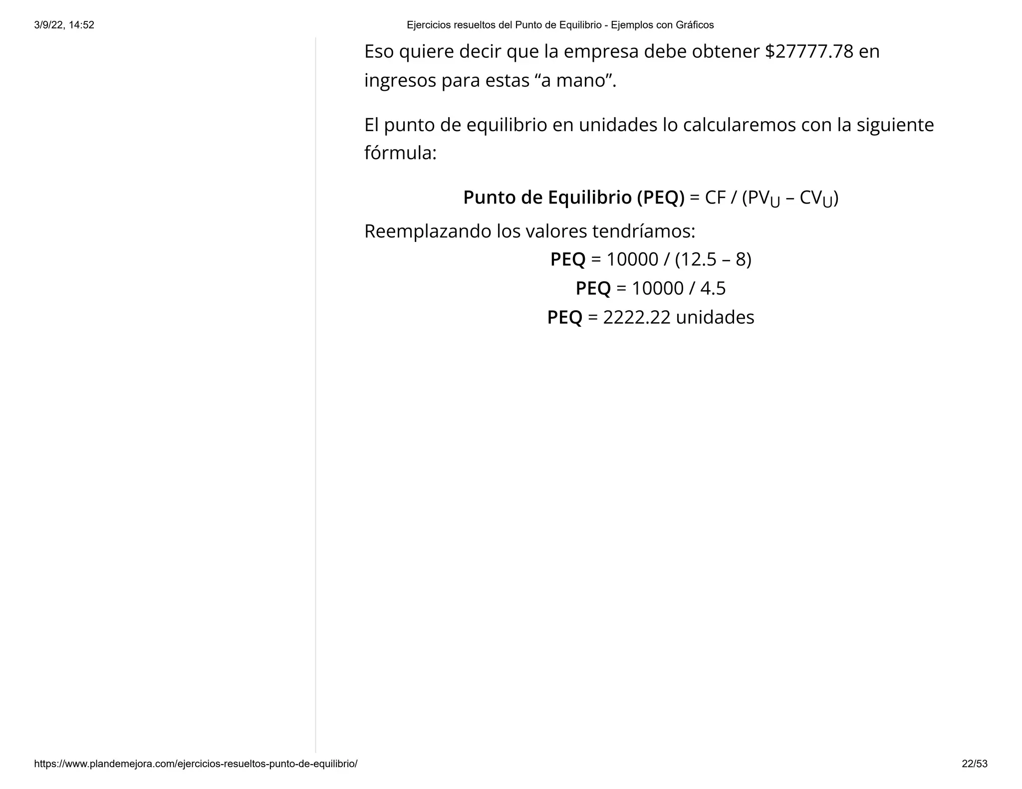 Ejercicios resueltos del Punto de Equilibrio - Ejemplos con Gráficos.pdf