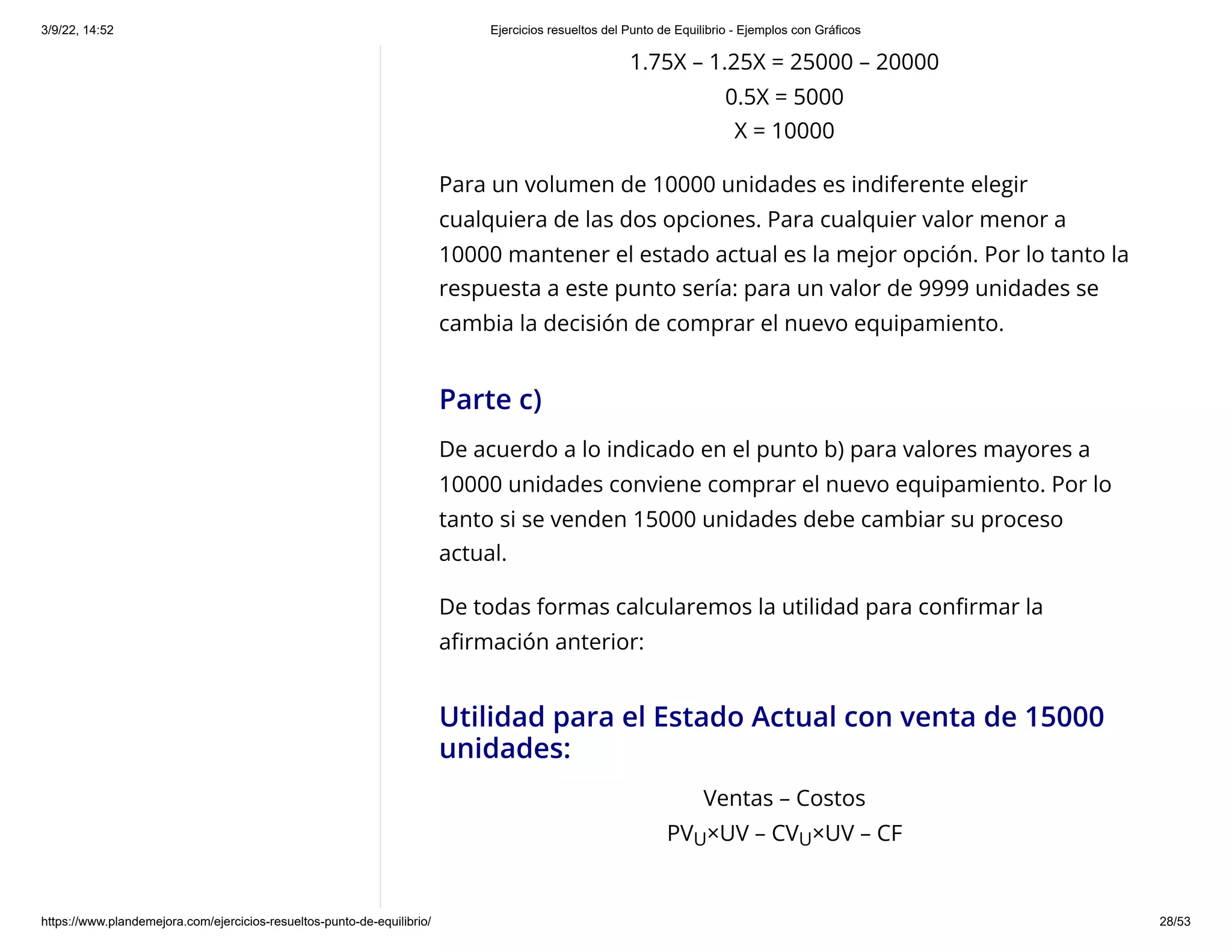 Ejercicios resueltos del Punto de Equilibrio - Ejemplos con Gráficos.pdf
