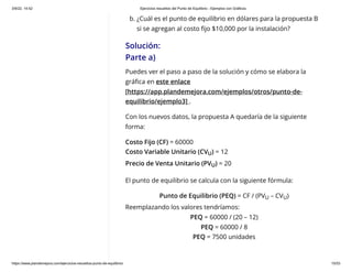 Ejercicios resueltos del Punto de Equilibrio - Ejemplos con Gráficos.pdf