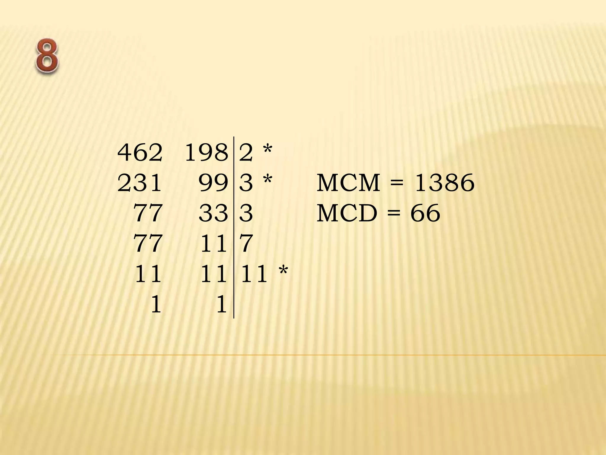 Ejercicios Resueltos de MCM y MCD | PPTX