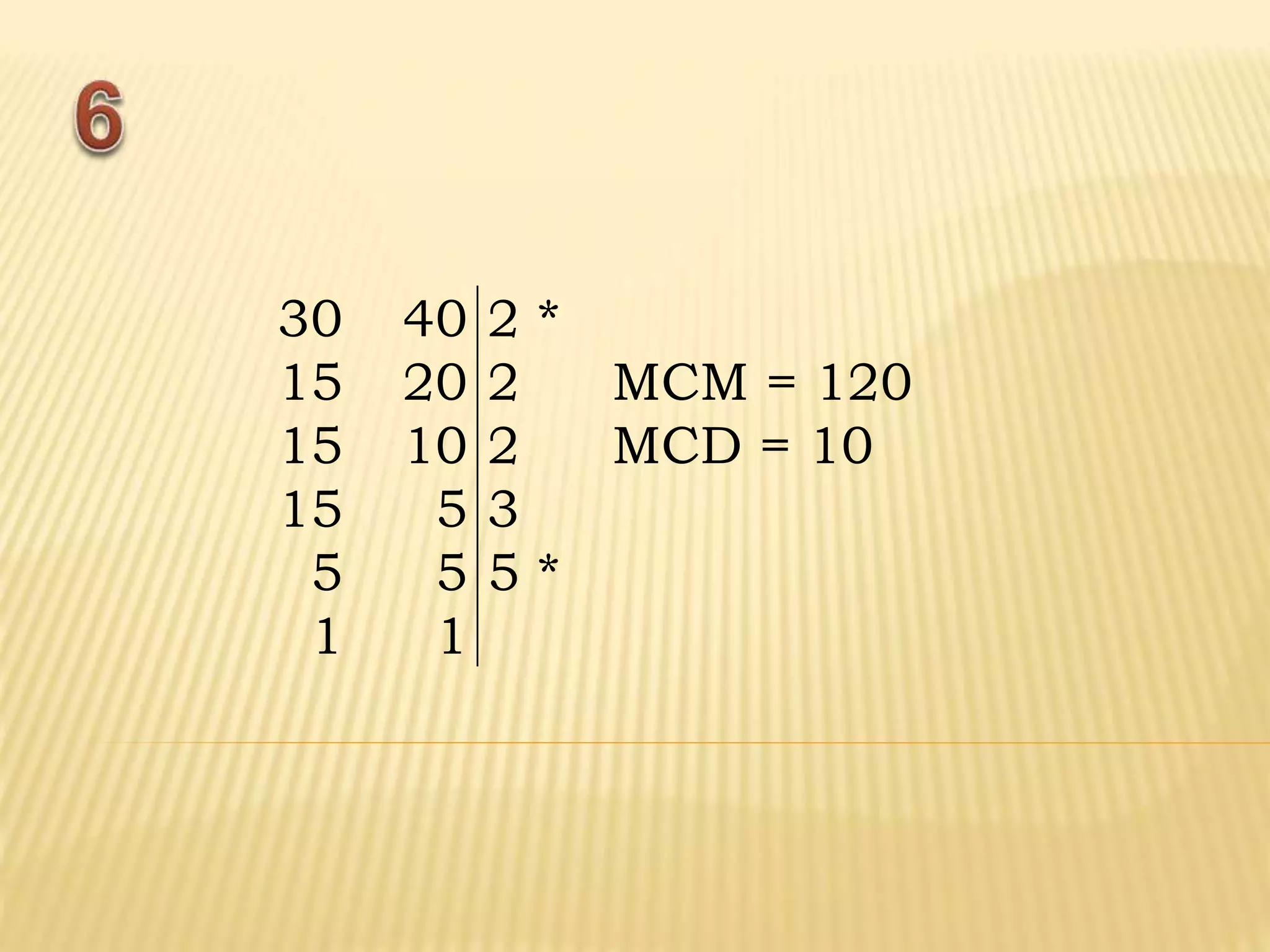 Ejercicios Resueltos de MCM y MCD | PPTX