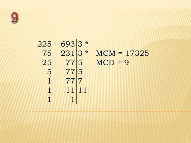 Ejercicios Resueltos de MCM y MCD | PPT