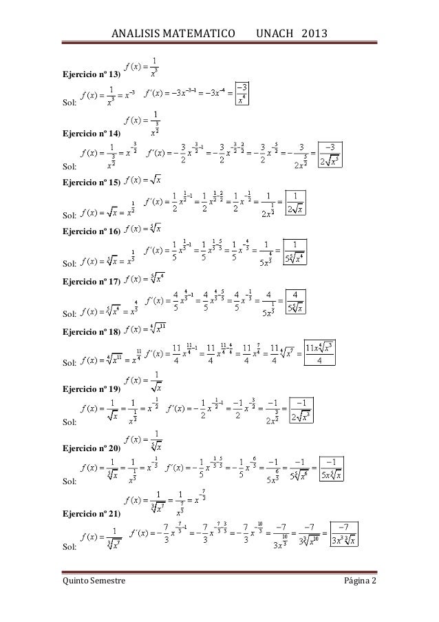 Ejercicios Resueltos De Derivadas Matematicas Algebra Ejercicios Images Ejercicios Resueltos De Derivadas Matematicas Algebra Ejercicios Images