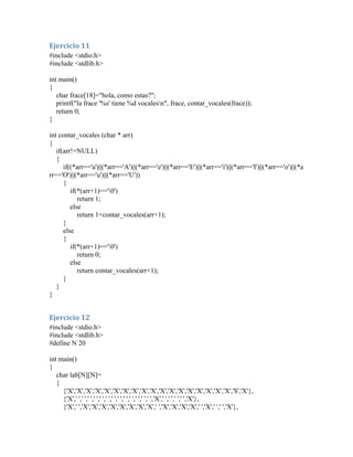 Ejercicios resueltos Practica 4 informatica II | PDF