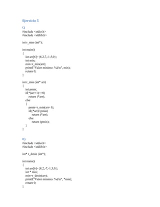 Ejercicios resueltos Practica 4 informatica II | PDF