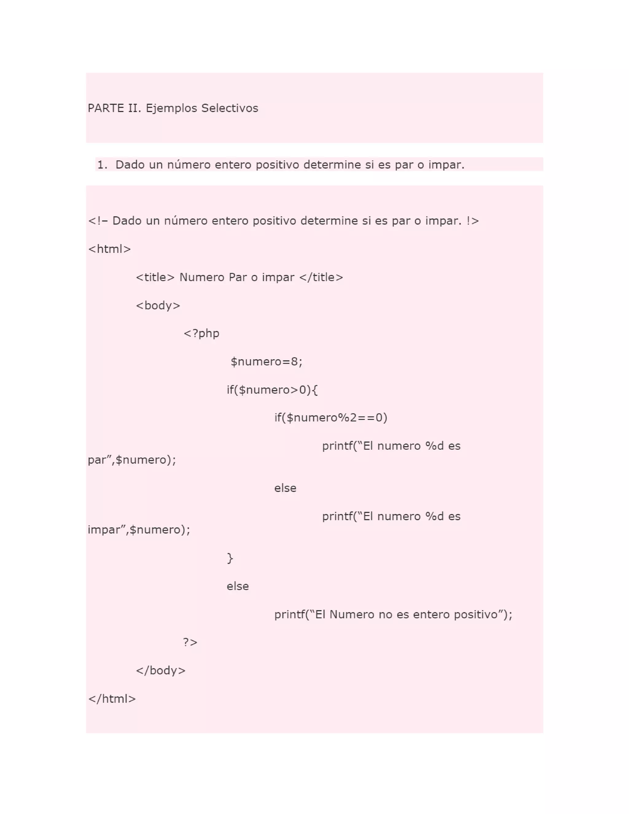 Ejercicios resueltos y propuestos en php | PDF