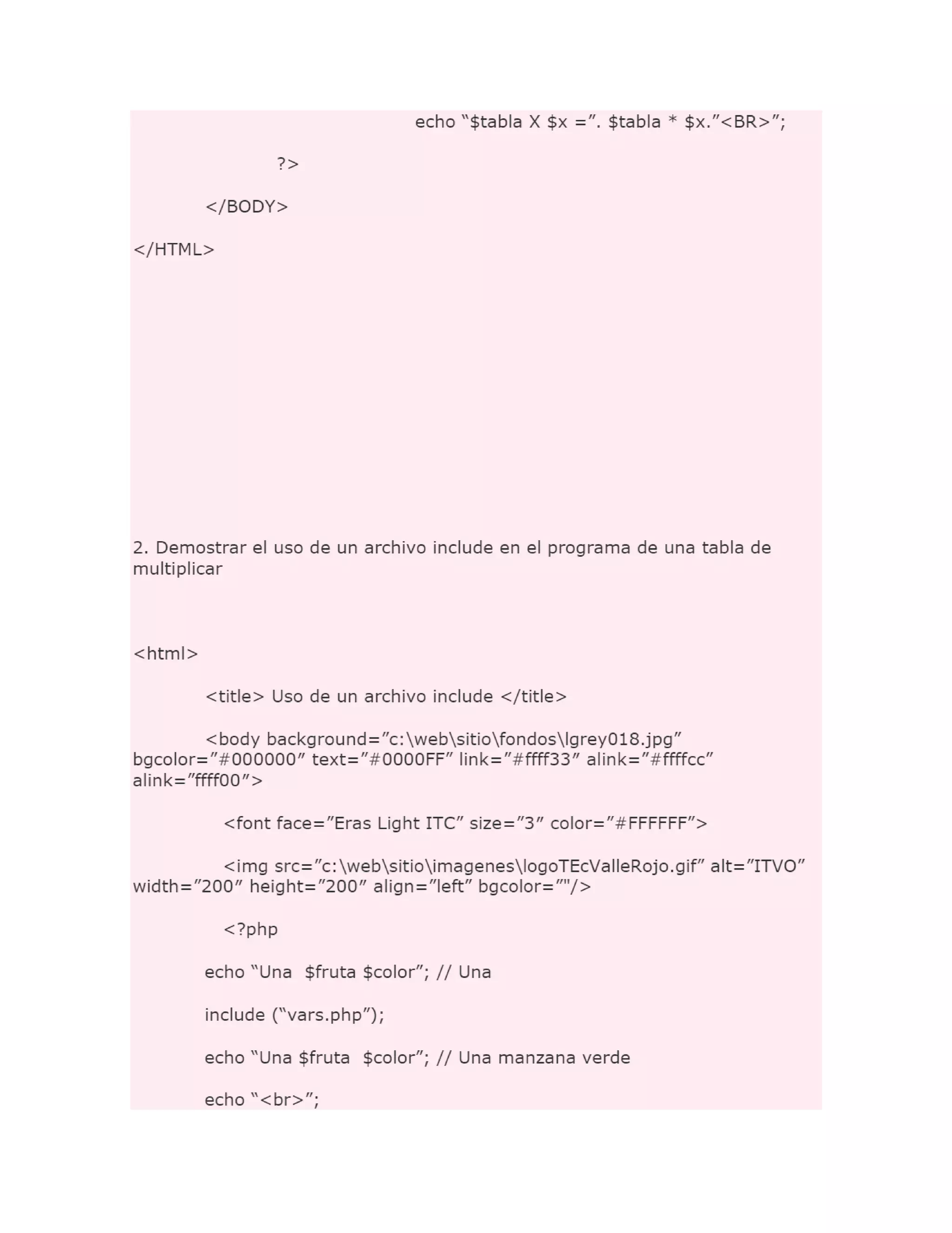 Ejercicios resueltos y propuestos en php | PDF