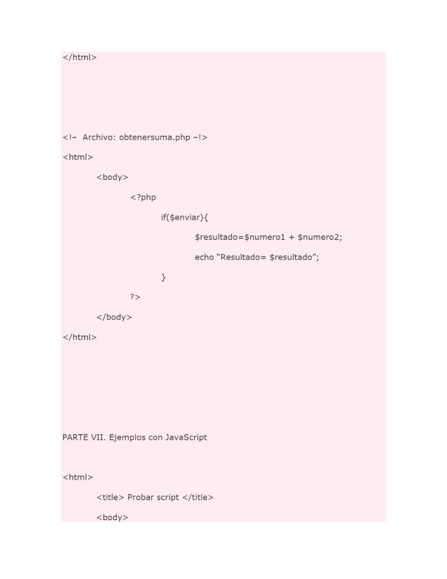Ejercicios resueltos y propuestos en php | PDF