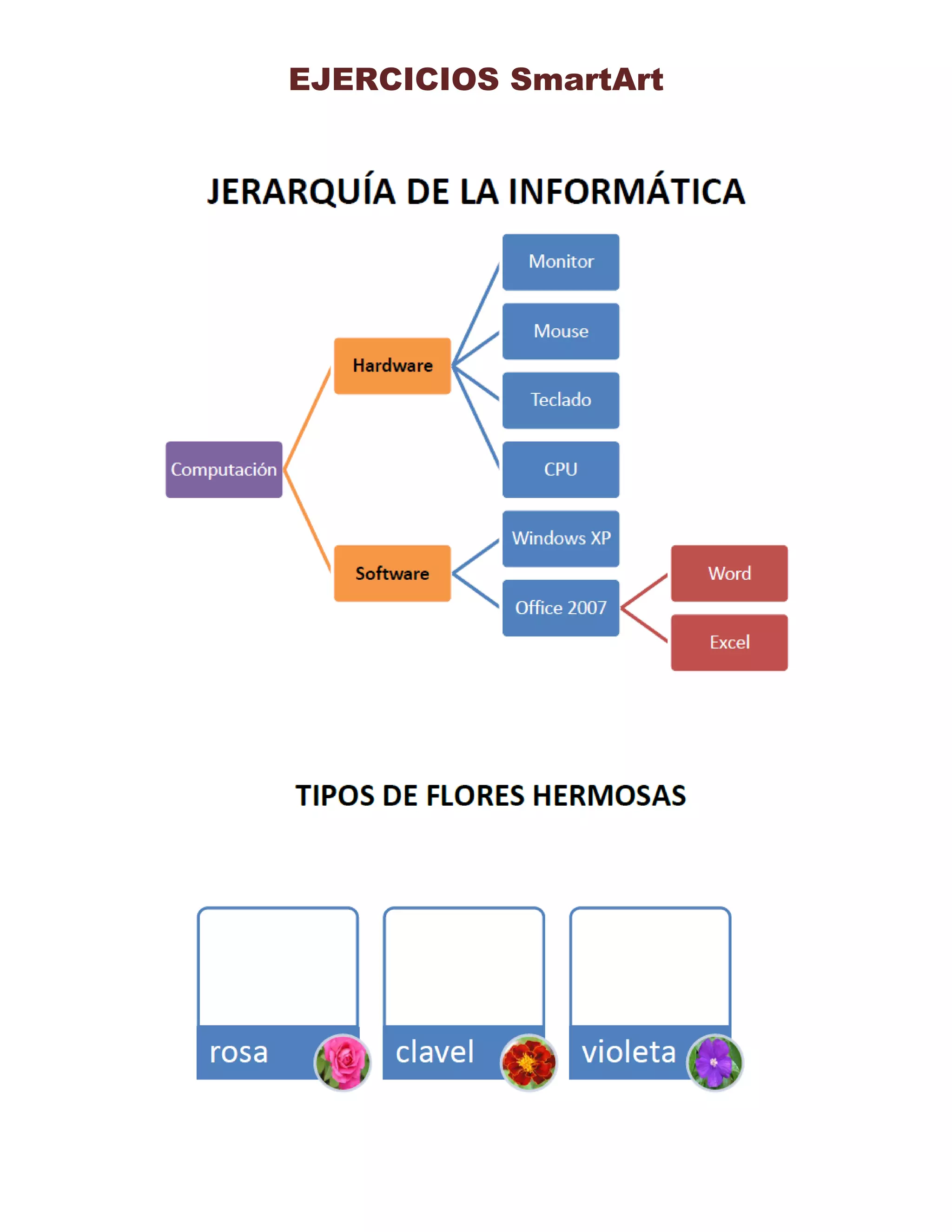 Ejercicios smartart | PDF