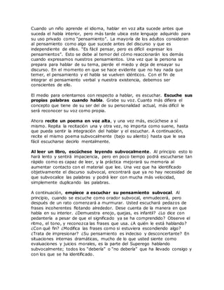 Ejercicios sobre el darse cuenta | DOCX