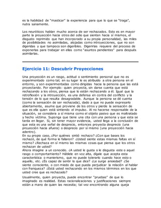 Ejercicios sobre el darse cuenta | DOCX