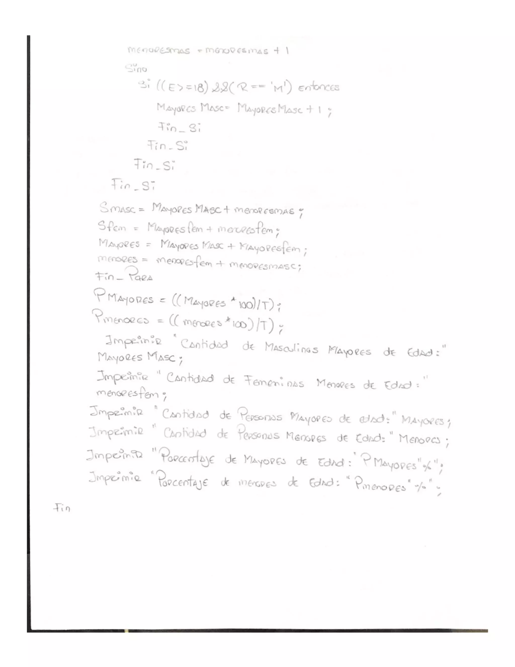 Ejercicios todas las estructuras alexis garcia | PDF