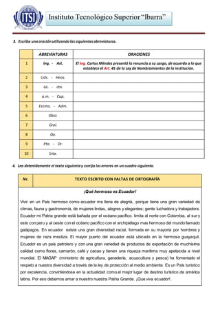Ejercicios uso de mayusculas | DOCX