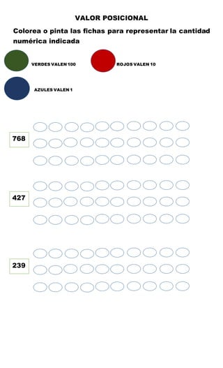 Ejercicios valor posicional | PDF