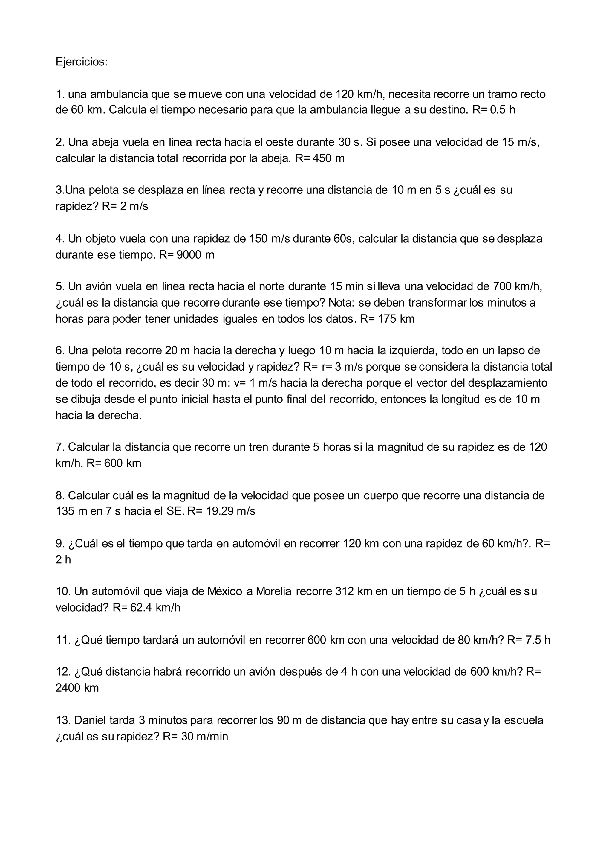 Hojas De Trabajo De Ejercicios De Velocidad Matemática