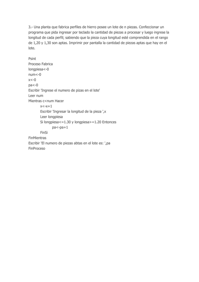 Ejercicios Whule y Do While