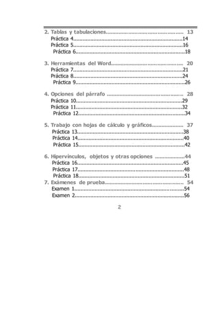 Ejercicios word | DOCX