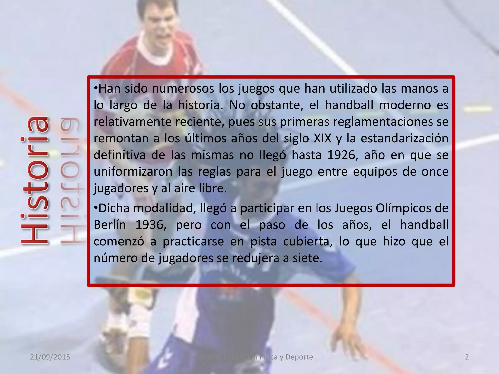 Historia del handball