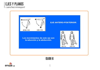 Ejes y planos introducción anatomía humana | PDF