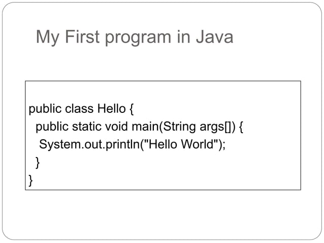 Object oriented programming-with_java | PPT