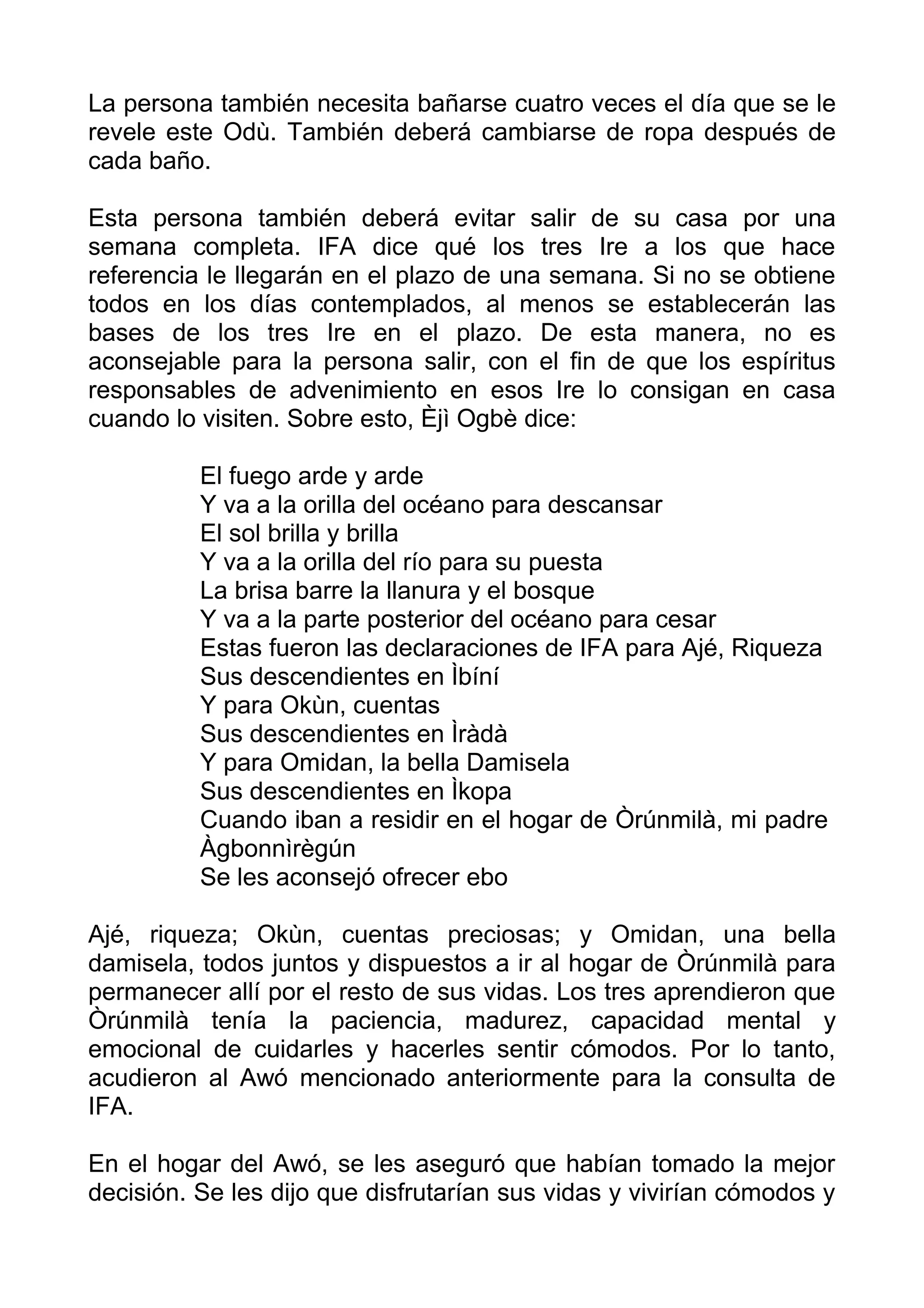 Ejio ogbe ifa dida | PDF