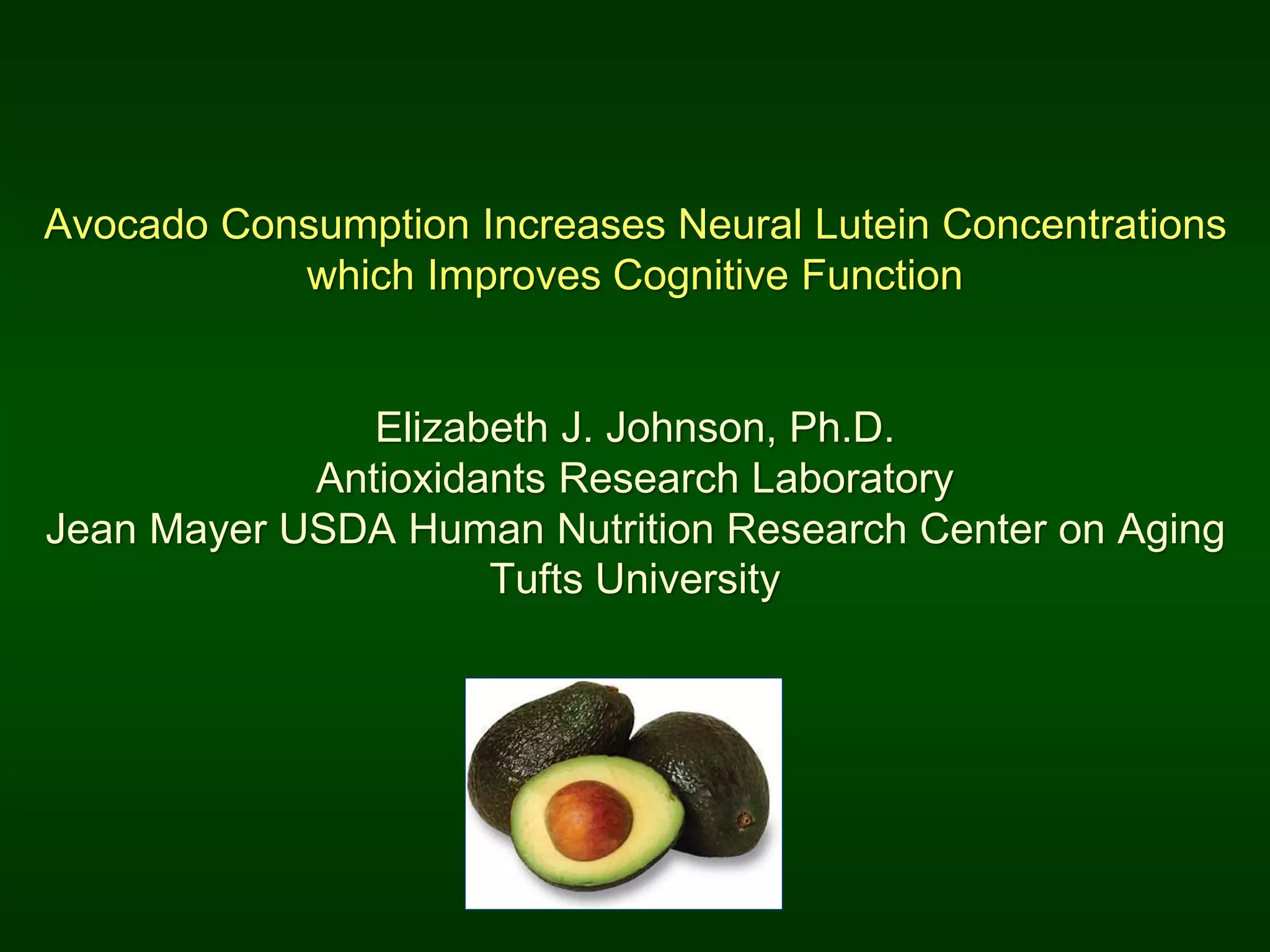 Ej johnson.avocado.cognition 2015 | PPTX