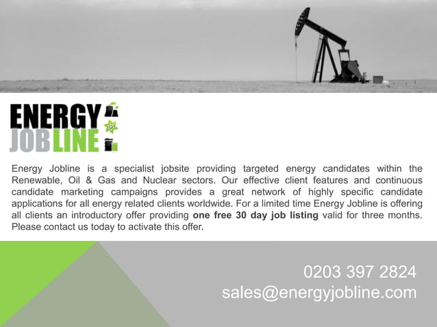 Introducing Energy Jobline | PDF